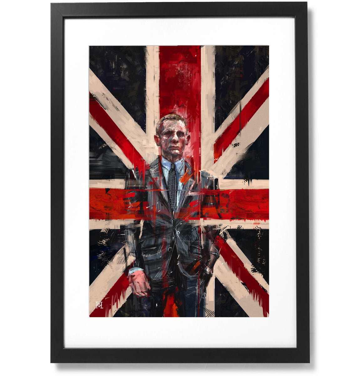 Framed Sartorial Painting 007 James Bond Collection No.02, 16" X 24 ...